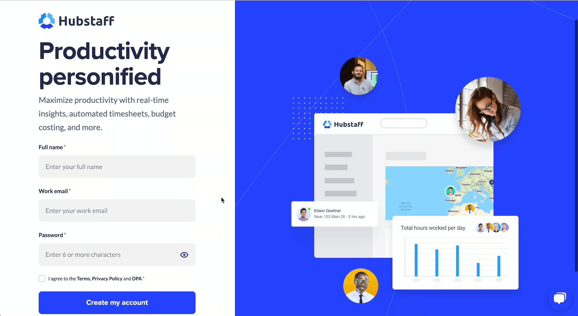 Hubstaff | UI, UX Design | SaaS | Application Design | saas ui